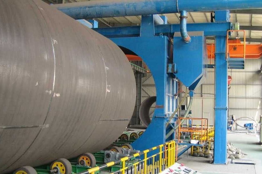 Pipe Shot Blasting Machine for JCO Pipe Production Line - Jiuying ...